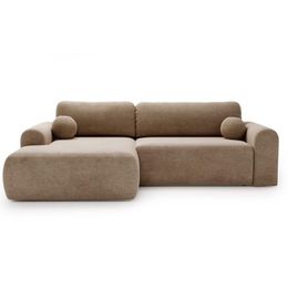 ECKSOFA Savana Braun Links