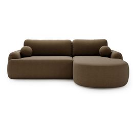 ECKSOFA Aurio Dunkelbraun Rechts