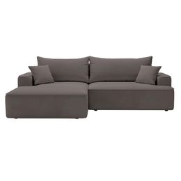 ECKSOFA California Dunkelgrau Links