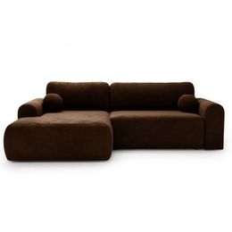 ECKSOFA Savana Dunkelbraun Links