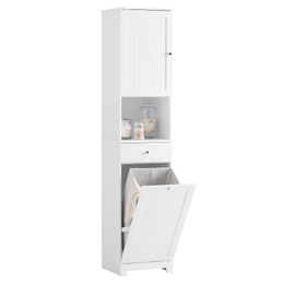 sobuy HOCHSCHRANK mit W&auml;schesack 40x38x180cm