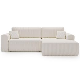ECKSOFA Belvio Creme Rechts