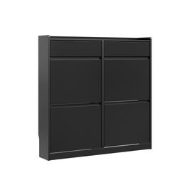 sobuy SCHUHSCHRANK mit klappbaren F&auml;chern und Schubladen FSR169