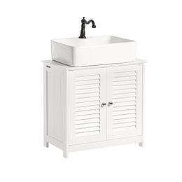 sobuy WASCHBECKENUNTERSCHRANK Wei&szlig;, 60x58x35cm