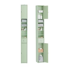sobuy HOCHSCHRANK schmal Hellgr&uuml;n