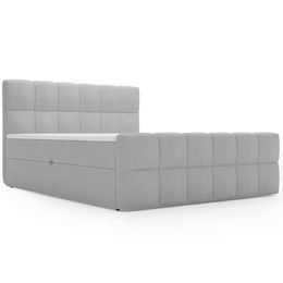 BOXBETT Alicante 160x200 Boucl&eacute;-Stoff Grau