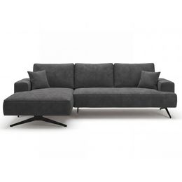 ECKSOFA Leto Anthrazit Links