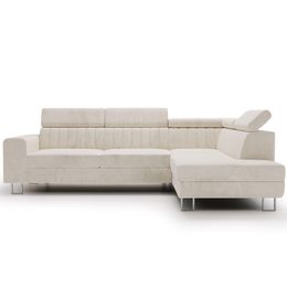ECKSOFA Berona Beige Rechts
