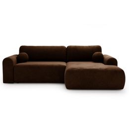 ECKSOFA Savana Dunkelbraun Rechts