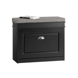 sobuy SCHUHBANK Schwarz