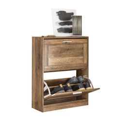 sobuy SCHUHSCHRANK Braun
