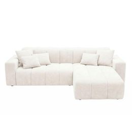 ECKSOFA Nork Creme Rechts