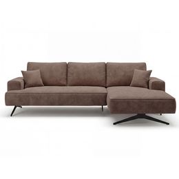 ECKSOFA Leto Braun Rechts