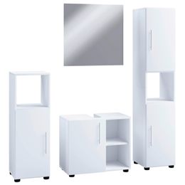 Badezimmer Flandu III Wei&szlig;