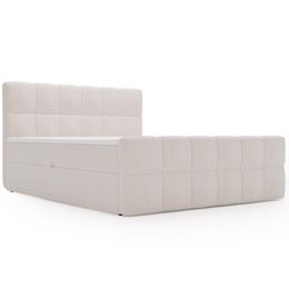 BOXBETT Alicante 200x200 Boucl&eacute;-Stoff Creme
