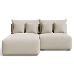 ECKSOFA Ronni Boucl&eacute;-Stoff Beige Links