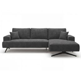 ECKSOFA Leto Anthrazit Rechts
