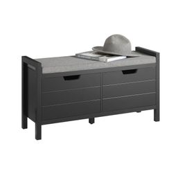 sobuy SCHUHBANK Schwarz