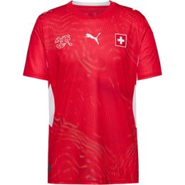 Puma WM 2026 Schweiz Heim Teamtrikot Herren - Gr&ouml;&szlig;e S - rot