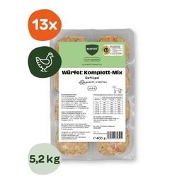 BARFER's BARFER'S W&uuml;rfel: Komplett-Mix Gefl&uuml;gel 13x400 g