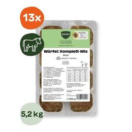 BARFER's BARFER'S W&uuml;rfel: Komplett-Mix Rind 13x400 g