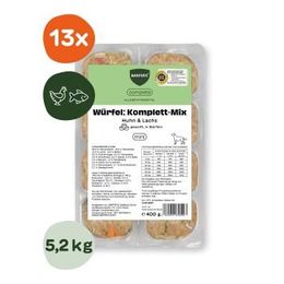 BARFER's BARFER'S W&uuml;rfel: Komplett-Mix Huhn & Lachs 13x400 g