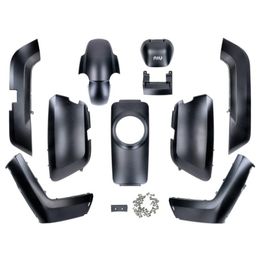 Verkleidungskit 10-teilig schwarz grundiert f&uuml;r NIU-N1, NQi-Sport, NQi-GT, NQI-GTS