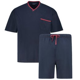 Herren Gro&szlig;e Gr&ouml;&szlig;en | ADAMO Schlafanzug aus Baumwolljersey Farbe dunkelblau Gr&ouml;&szlig;e: 3XL