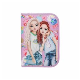 Depesche Deluxe Federtasche GIRL POWER inkl. Stifte TOPModel 5 x 15,5 x 22 cm