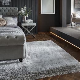 Superweicher Hochflor-Teppich - "Orwell". Farbe: Silber, 200x290 cm KADIMA DESIGN