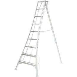 Niwaki Aluminium 3-Holm-Gartenleiter silber - versch. Ausf&uuml;hrungen