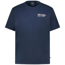 Herren Gro&szlig;e Gr&ouml;&szlig;en | s.Oliver T-Shirt mit Elasthan Farbe dunkelblau Gr&ouml;&szlig;e: 5XL