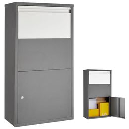 TecTake&reg; Paketbox, mit integrierter R&uuml;ckholsperre, zur Wandmontage, Paketma&szlig;e bis 39 x 30 x 12 cm
