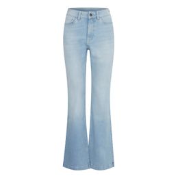 Regular-fit-Jeans Pulz Jeans "Jeans PZBECCA", Damen, Gr. 26, L&auml;nge 34, blau (light blau denim), Obermaterial: 82% Baumwolle CO. 16% Polyester PES. 2% Elasthan EL., Jeans