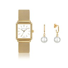 Quarzuhr ISABELLA FORD "SFD5-1", gold, Armbanduhren, Damen, Quarzuhr