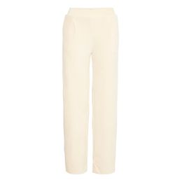 Stoffhose Ichi "Casual Hose IHTAMARY", Damen, Gr. M, N-Gr, beige (almond milk), Obermaterial: 65% Baumwolle CO. 33% Polyester PES. 2% Elasthan EL., Hosen Stoffhose