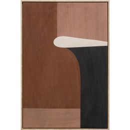 Leinwandbild KARE DESIGN "Leinwandbild Classic Shape Blacky", braun (farbe bild(er): braun), B:60cm H:90cm T:3cm, Bilder, Leinwandbild