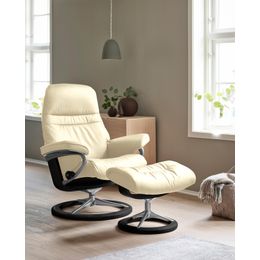 Relaxsessel stressless "Sunrise", beige (vanilla paloma), B:83cm H:105cm T:74cm, Leder BATICK: BATICK ist ein leicht korrigiertes, durchgef&auml;rbtes und genarbtes M&ouml;belleder, bei dem die meisten Unebenheiten und Spuren in der Regel entfernt wurden.;Leder PALOMA: PALOMA ist ein durchgef&auml;rbtes Semianilin-M&ouml;belleder mit nat&uuml;rlicher Narbung.;ROHLEDER Stoff Q2 FARON: Ein fester zuverl&auml;ssiger Boucl&eacute; mit ei