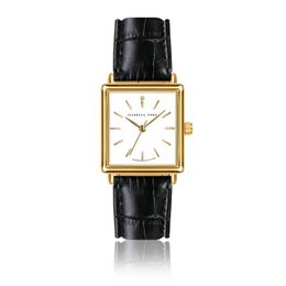 Quarzuhr ISABELLA FORD "FD5-S078G", schwarz croco, Armbanduhren, Damen, Quarzuhr