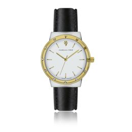 Quarzuhr ISABELLA FORD "FH3-S018G", schwarz, Armbanduhren, Damen, Quarzuhr