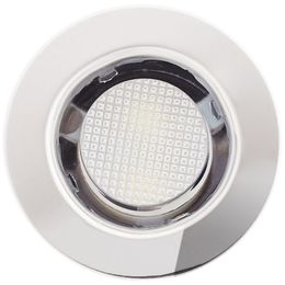Brilliant Einbauleuchte "Cosa 30", silber (edelstahl, kaltwei&szlig;), 10, &Oslash; 3cm H: 3cm, 1 Stk., Leuchten, LED 10 St&uuml;ck edelstahl, LED Einbaustrahler LED Wandeinbauleuchte