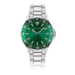 Quarzuhr MARC LAUDER "MC3-B252", silber, Armbanduhren, Herren, Quarzuhr