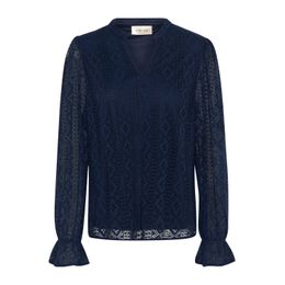 Langarmbluse Cream "Bluse langarm CRDanika", Damen, Gr. 38, blau (navy blazer), Obermaterial: 100% Polyester PES., Blusen