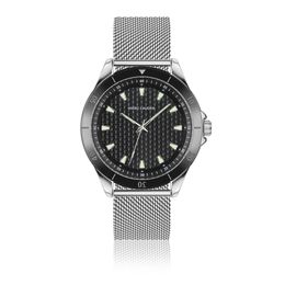 Quarzuhr MARC LAUDER "MD3-B010S", silber, Armbanduhren, Herren, Quarzuhr