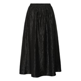 Midirock Kaffe "Rock KArizz", Damen, Gr. 36, schwarz (schwarz deep), Obermaterial: 70% Viskose CV. 30% Polyester PES., R&ouml;cke