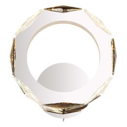 Globo LIGHTING LED Wandleuchte "KARILION", verchromt, Leuchten, Wandlampe/Acrylkristalle rauchfarben/BxH: 240x255mm, LED Wandleuchte