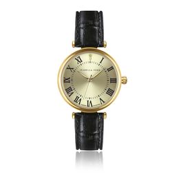 Quarzuhr ISABELLA FORD "FH7-S074G", schwarz, Armbanduhren, Damen, Quarzuhr