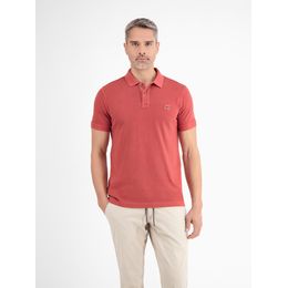 Poloshirt Lerros, Herren, Gr. XL, rot (earth rot), Piqu&eacute;, Obermaterial: 100% Baumwolle, unifarben, regular fit taillenbedeckt, Shirts, mit Logo Stickerei