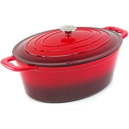 Br&auml;ter CS KOCH-SYSTEME "Xanten", rot, B:28cm H:20cm L:45cm, T&ouml;pfe, 8 Liter, Induktion