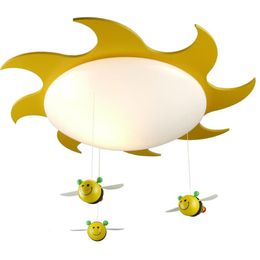 Niermann Deckenleuchte "Sum-Sum, Kinderlampe, Kinderzimmer", gelb, 1, &Oslash; 53cm H: 10cm, 1 Stk., Leuchten, Deckenschale aus bruchfestem Kunststoff, Kinderlampe